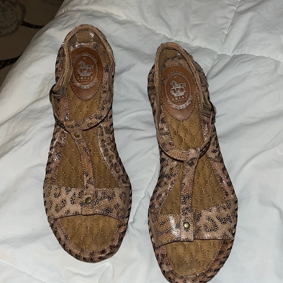 Ariat | Shoes | Ariat Shalimar Leopard Print Slingback Sandals | Poshmark